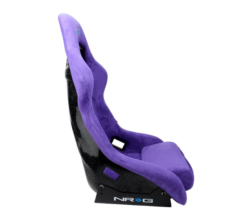 NRG FRP Bucket Seat PRISMA Edition W/ pearlized Back Purple Alcantara ...