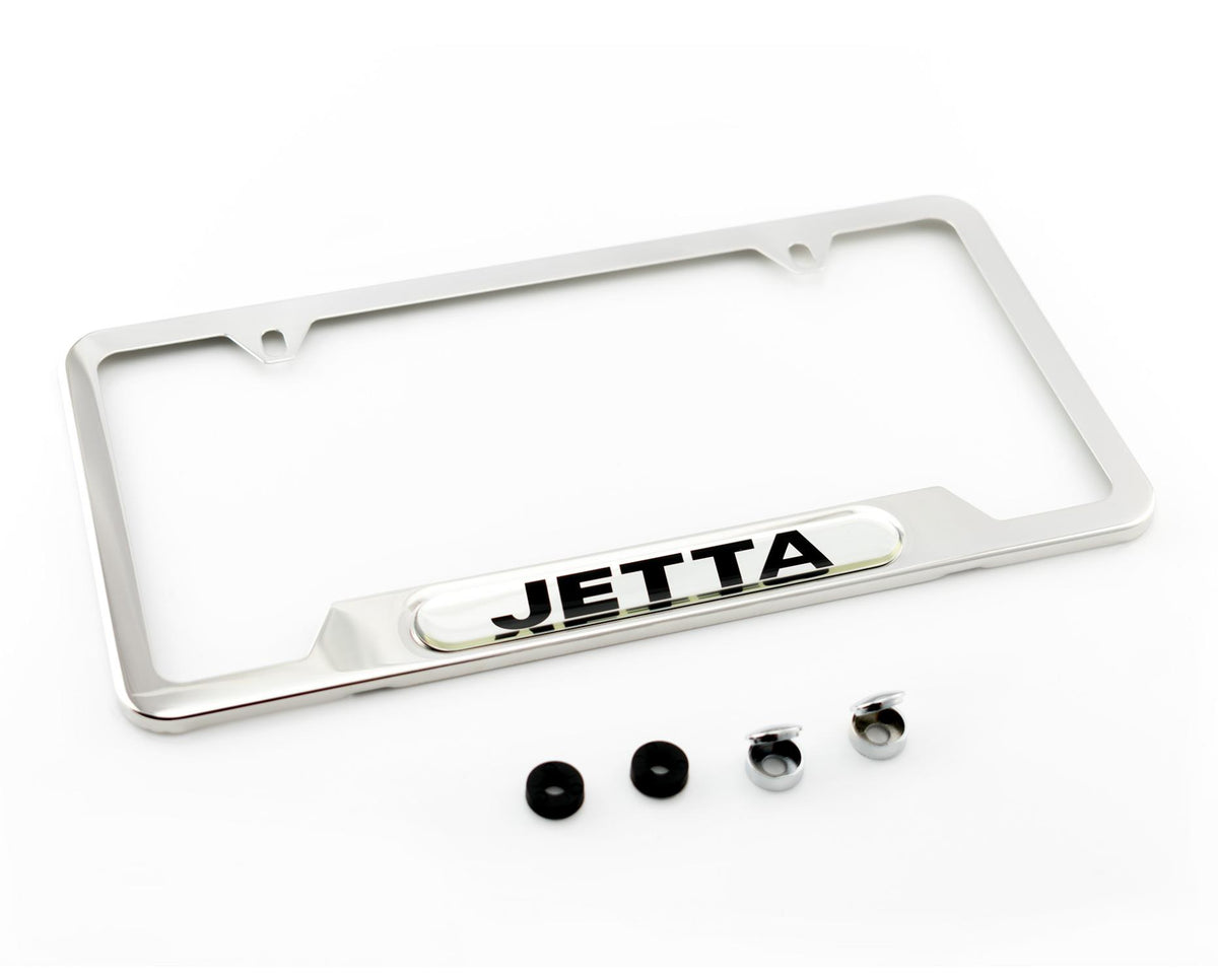 Genuine VW Jetta Polished Stainless Steel License Plate Frame – New ...