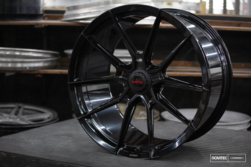 Vossen x Novitec NF10 21x9.5in - 5x114.3 BP - ET38 - Gloss Black Ferra ...