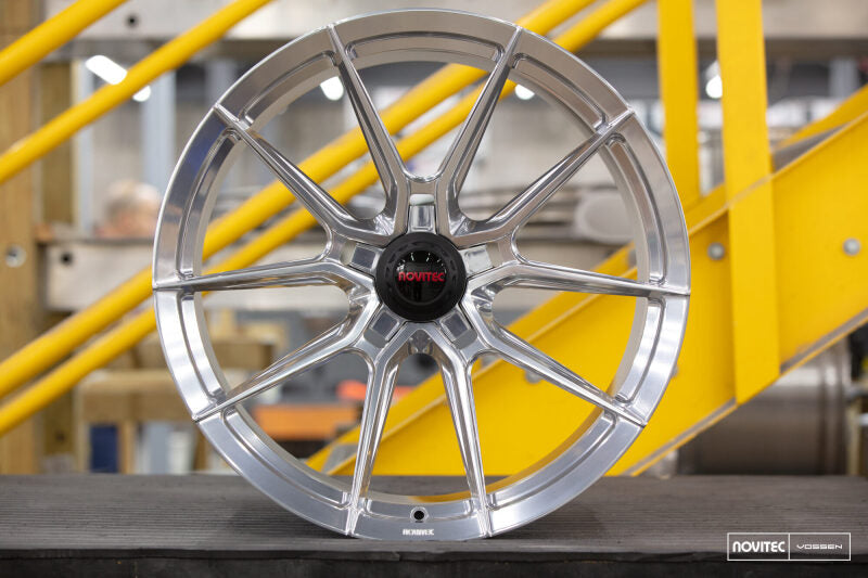 Vossen x Novitec NF10 22x12in - 5x114.3 BP - ET57 - Brushed Gloss Clea ...