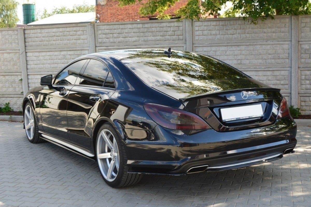 MAXTON DESIGN CENTRAL REAR SPLITTER MERCEDES CLS C218 (WITHOUT A VERTI ...