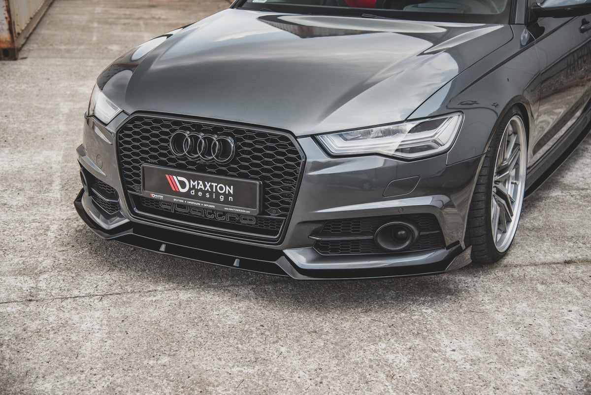 MAXTON DESIGN FRONT SPLITTER AUDI S6 / A6 S-LINE C7 FL – New German ...