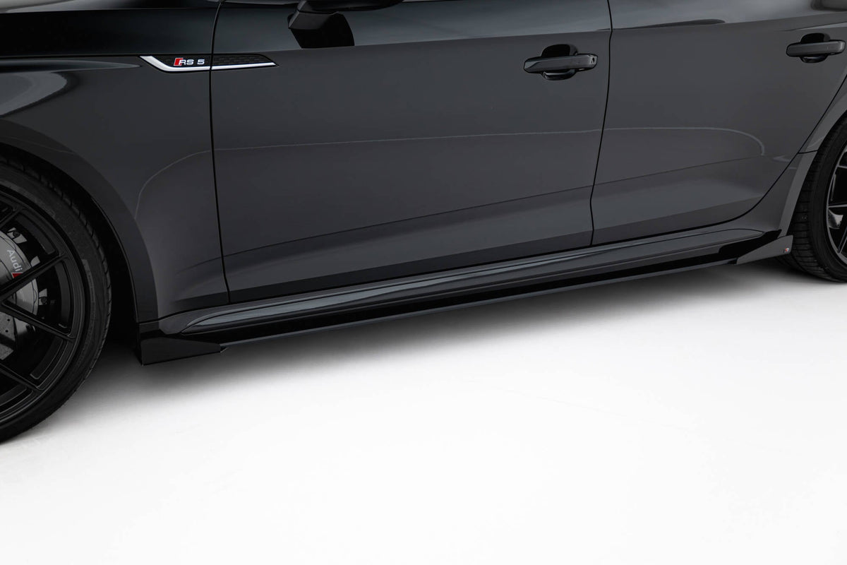MAXTON DESIGN Street Pro Side Skirts Diffusers + Flaps Audi RS5 Sportb ...