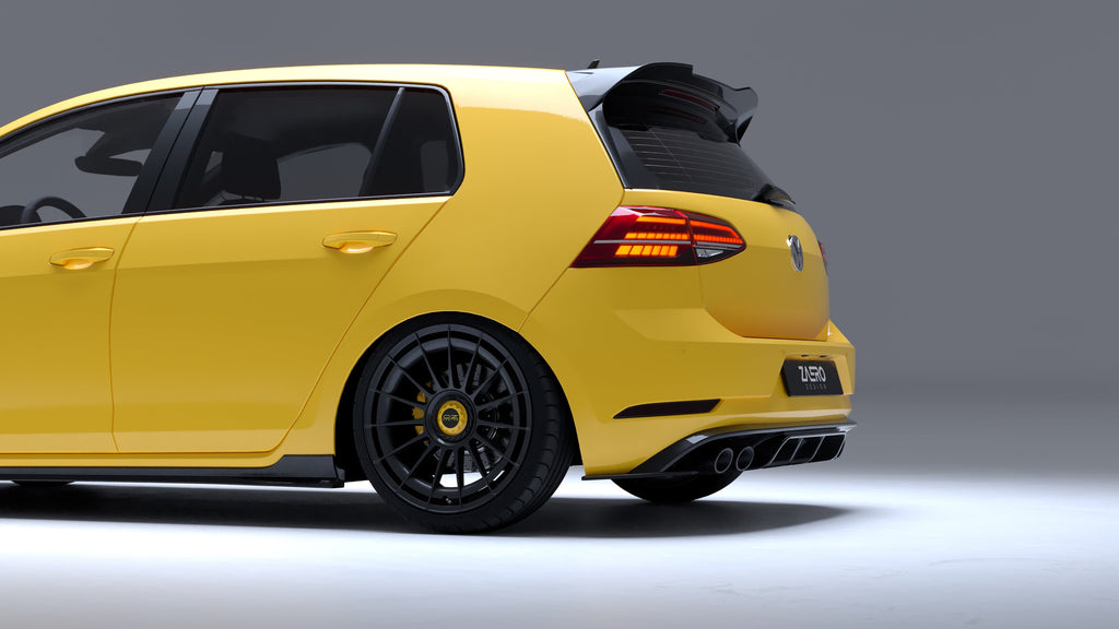 Zaero Design VW Golf GTI & Golf R Mk7 & Mk7.5 EVO-1 Gloss Black Side S – New German Performance