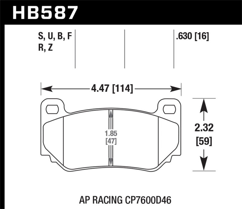 Hawk AP Racing CP7600 DTC-70 Race Brake Pads – New German Performance