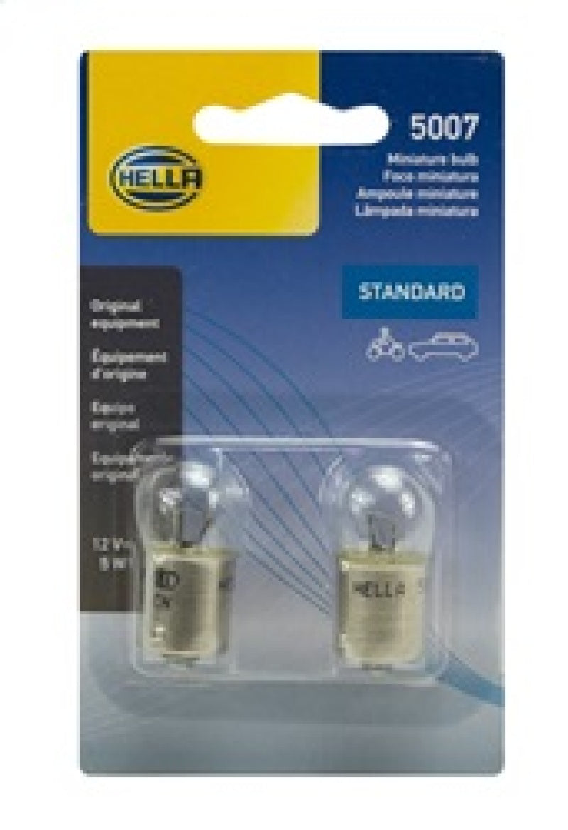 Hella Bulb 5007 12V 5W Ba15S B6 (2) – New German Performance