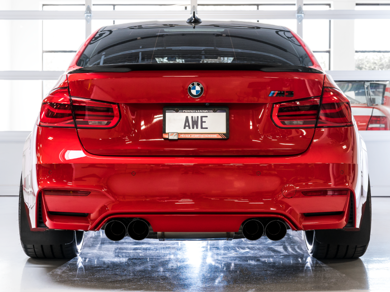 AWE Tuning BMW F8X M3/M4 Track Edition Catback Exhaust - Diamond Black ...