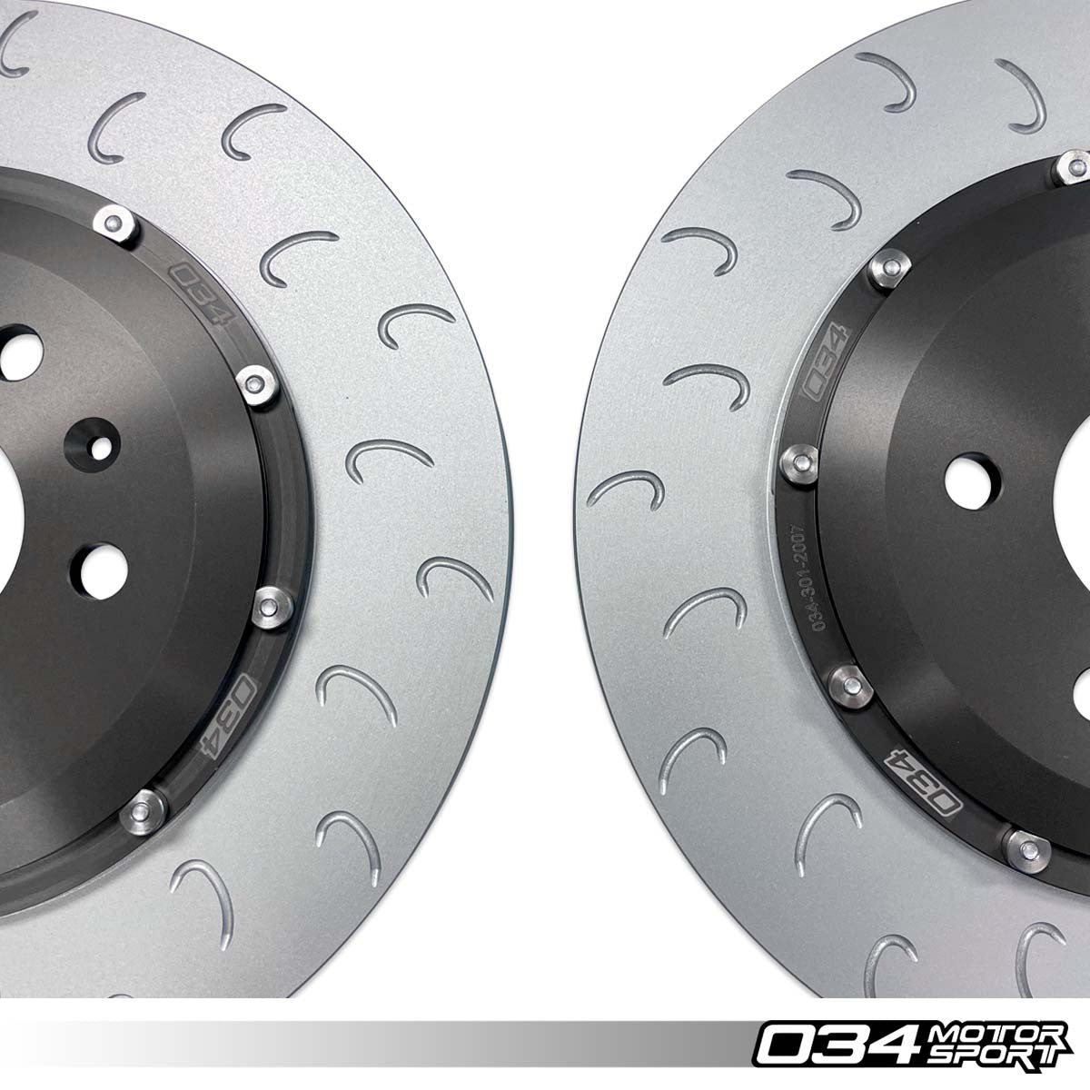 034MOTORSPORT 2-PIECE FLOATING REAR BRAKE ROTOR UPGRADE KIT - AUDI B8 ...