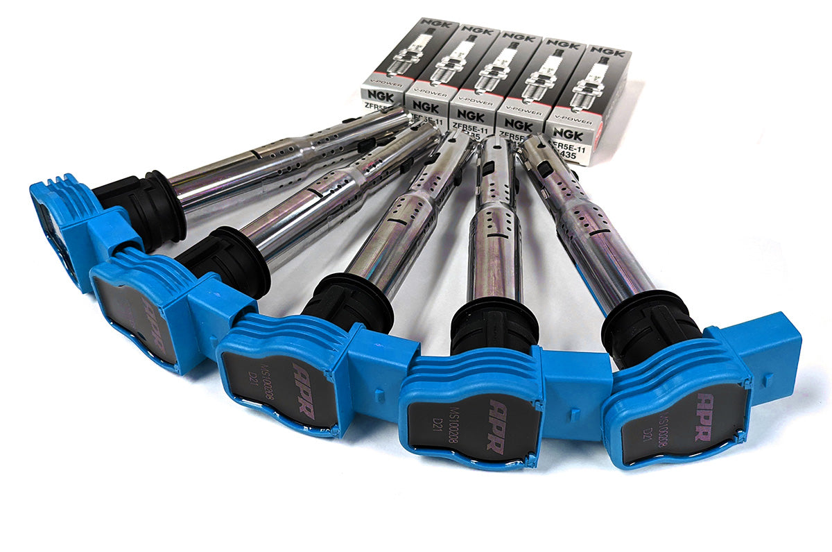 VW 2.5L Ignition Service Kit - APR Coilpacks and NGK Spark Plugs – New ...