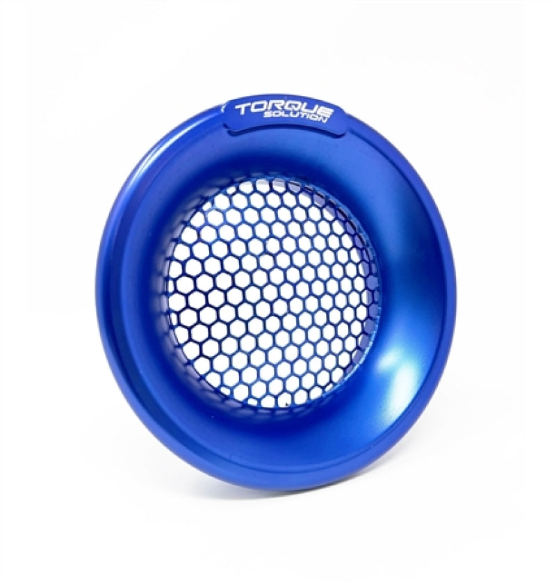 Torque Solution Billet Turbo Velocity Stack Shield For 4in Inlet - Blu ...