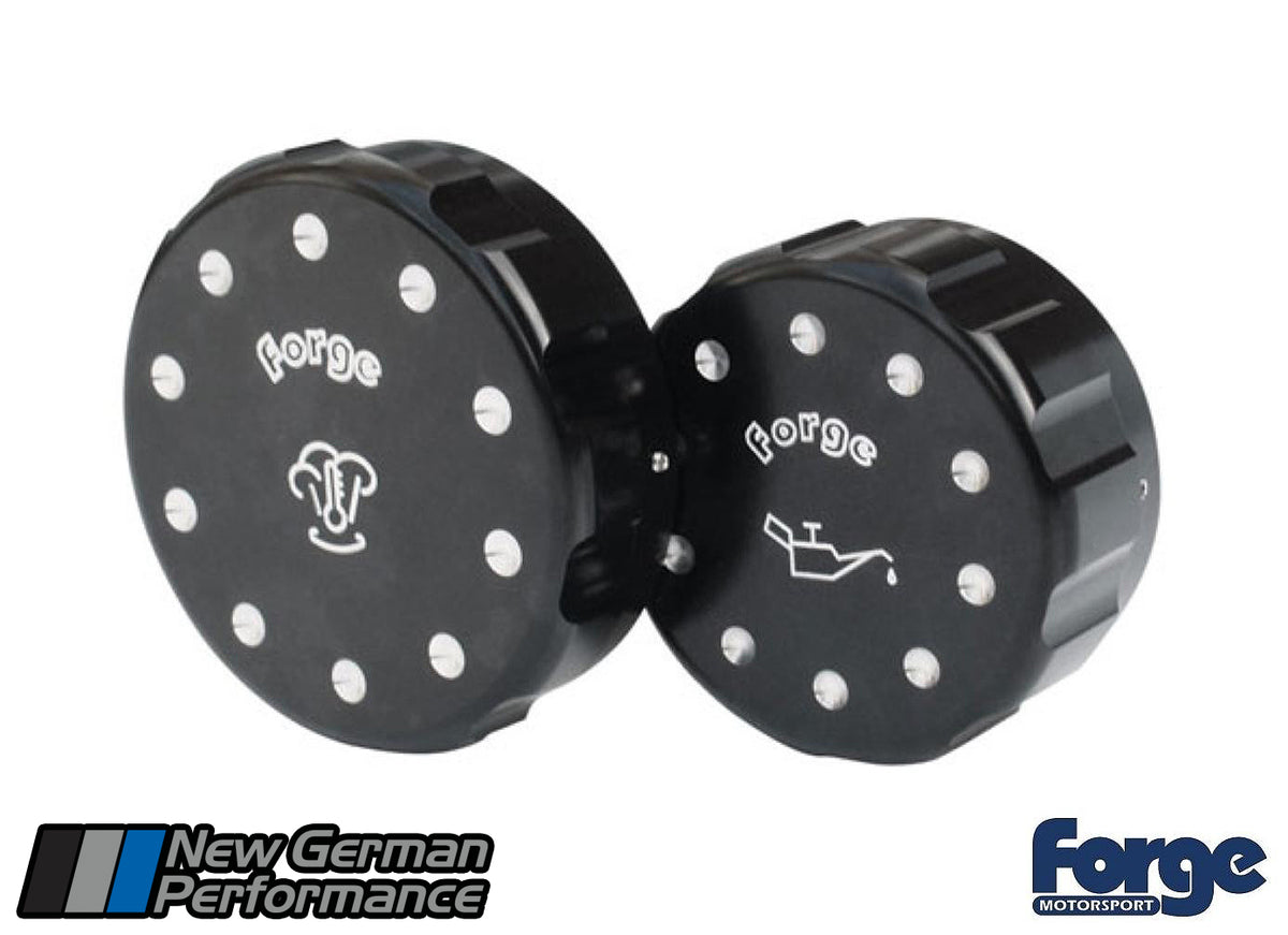 Forge Motorsport Black Anodized Oil / Water Caps – New German Performance