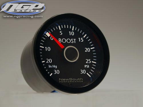 New South Performance - VW White Boost Gauge 30" vac to 30psi - Mk6 GTI ...