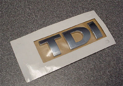 VW TDi Badge, Silver – New German Performance