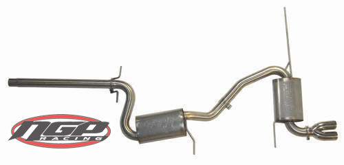 Techtonics Tuning Stainless Steel Exhaust, 2.5" - Mk5 Rabbit 2.5 / Mk6 ...