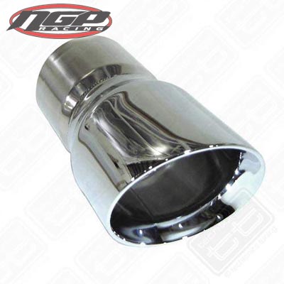 Techtonics Tuning - Exhaust Tip - Stainless Single Angle 3", fits 2.25 ...