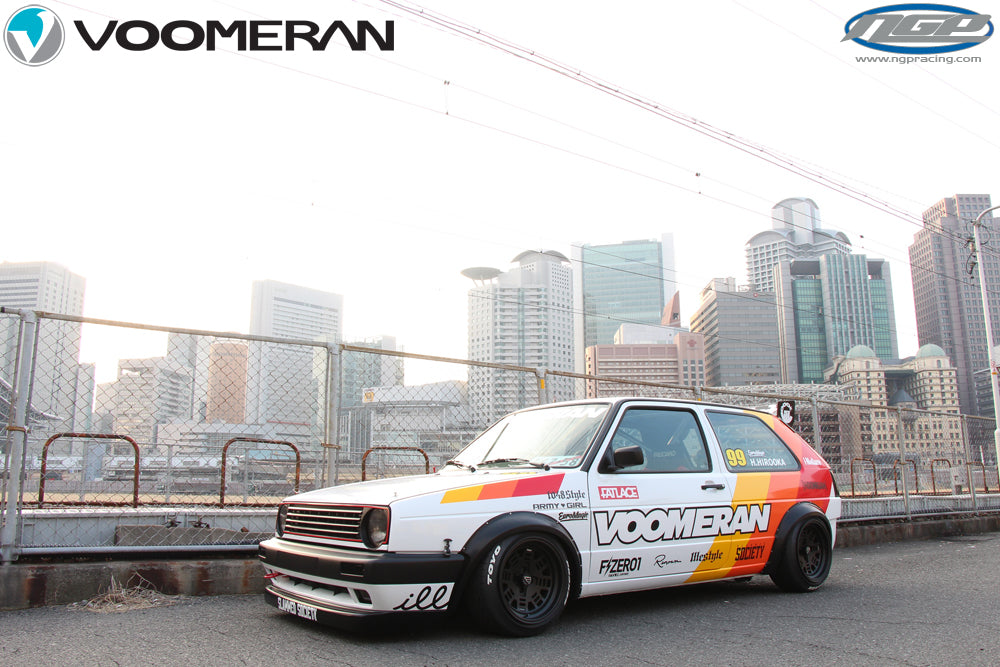 Voomeran Front Lip Spoiler for Mk2 Golf And Jetta With Big Bumpers ...